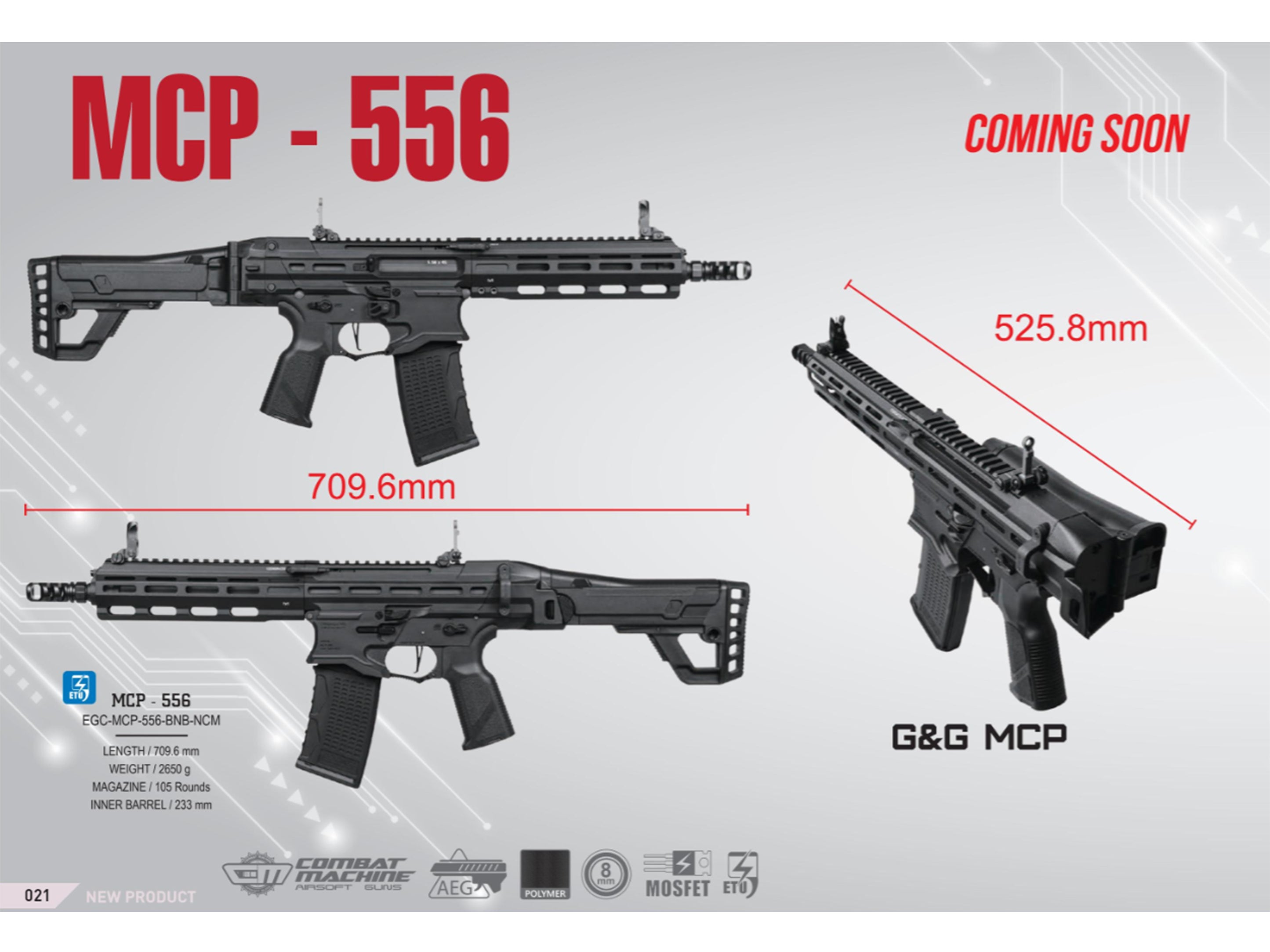 [日本仕様] G&G MCP-556 電動ライフル. – GD6-JP