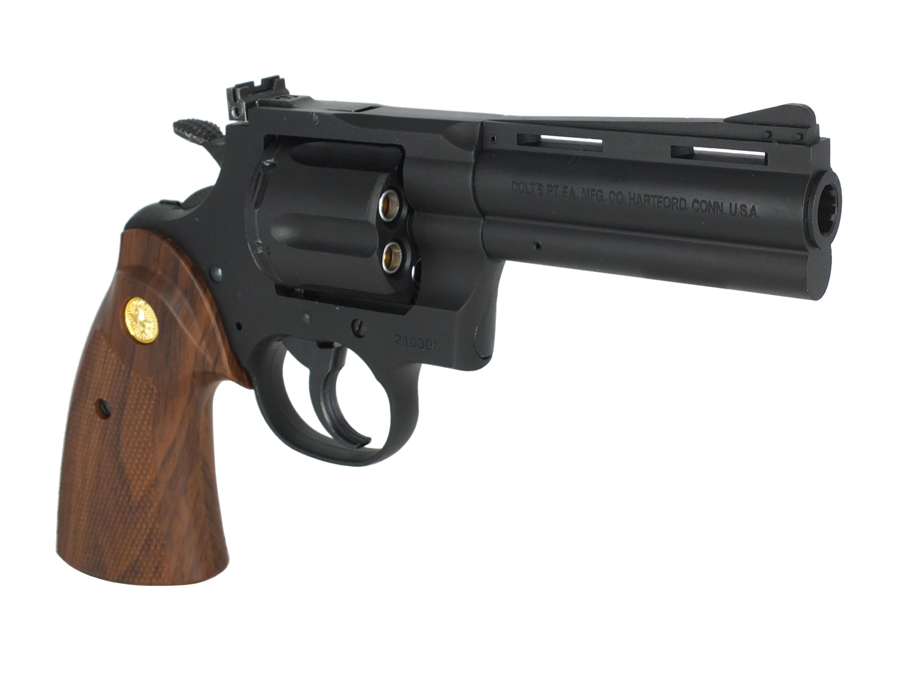 CYBERGUN | COLT Licensed KING ARMS コルト パイソン Python .357 マグナム 4インチ ガスリボ ...