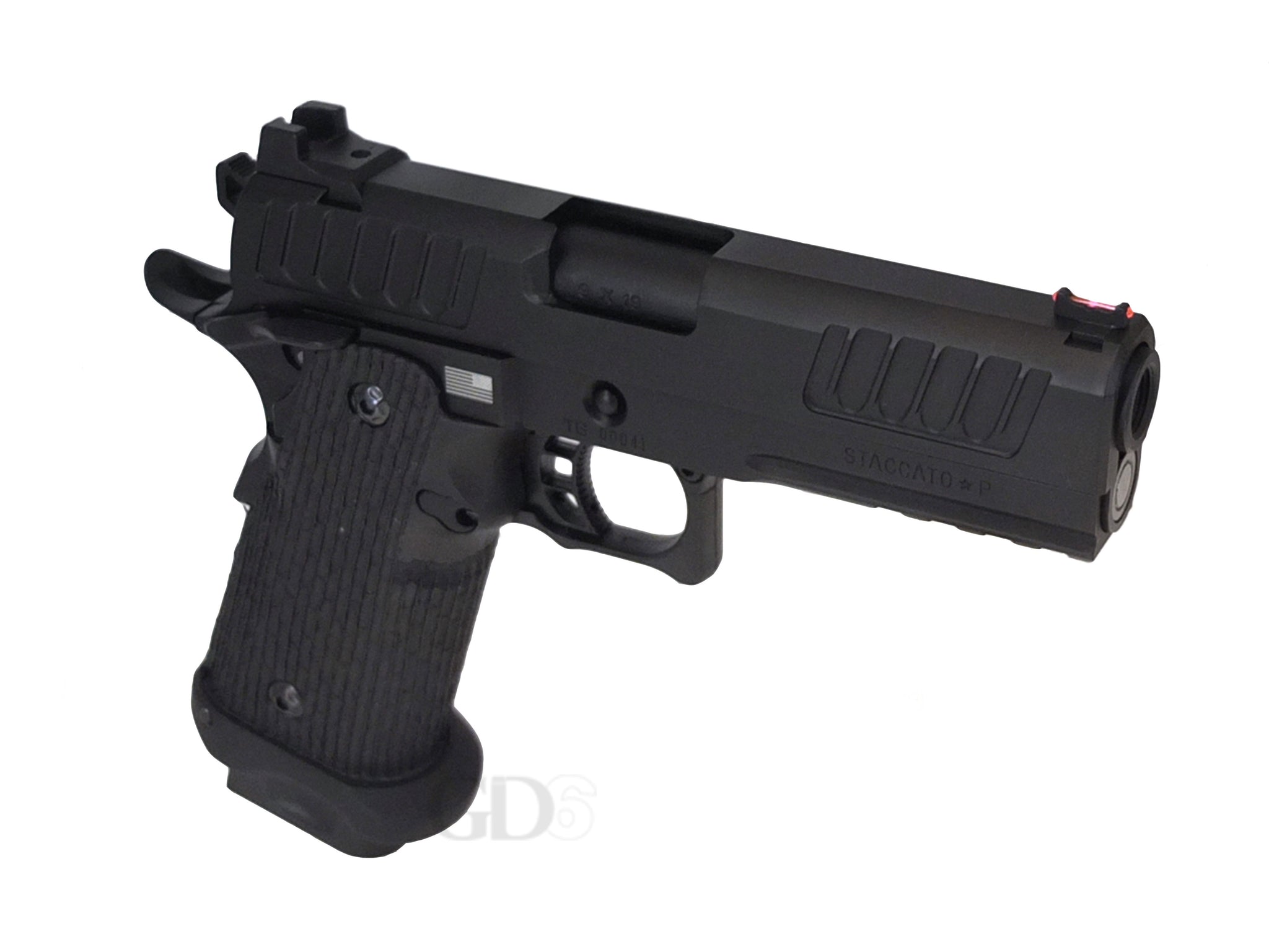 ARMY STI STACCATO-P 2011 9mm Hi-Capa ハイキャパ 4.25 ガスブローバック ハンドガン. – GD6-JP